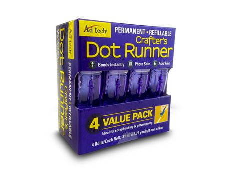 Crafters Dot Glue Runner 4pk, 4pk Dot Glue Runners, Acid Free, Photo ...