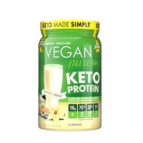 Vegan Pure Keto Protein Vanilla, 407gr - Walmart.ca