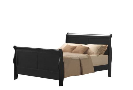 Click here for Acme Louis Philippe Iii Queen Bed In Black Black Q... prices