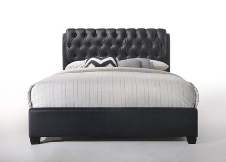 Click here for Acme Ireland Ii Eastern King Bed In Black Pu Black... prices