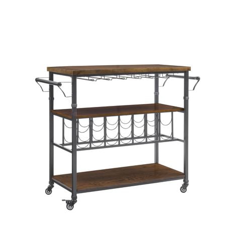 Click here for Linon Reed Wine Cart Black prices