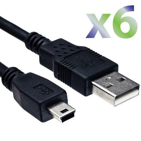 Click here for Exian Mini Usb Cable 1M Black  Pack Of 6 Black prices