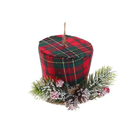 Plaid Ornament (Top Hat) - Set of 12 | Walmart Canada