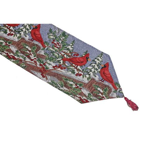 Tapestry Table Runner (Cardinals On Fence) (36") - Set of 2 | Walmart ...