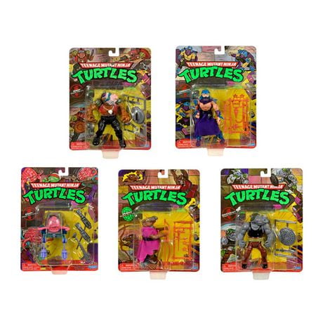 TMNT Classic Villains' and Splinter Figure Bundle Set | Walmart Canada