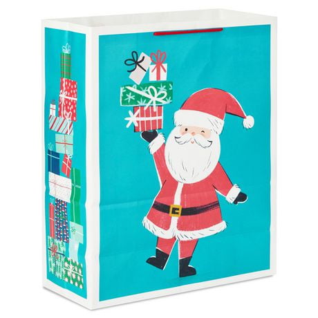 Hallmark 15" Extra Large Santa Christmas Gift Bag, Hallmark XL Gift Bag ...