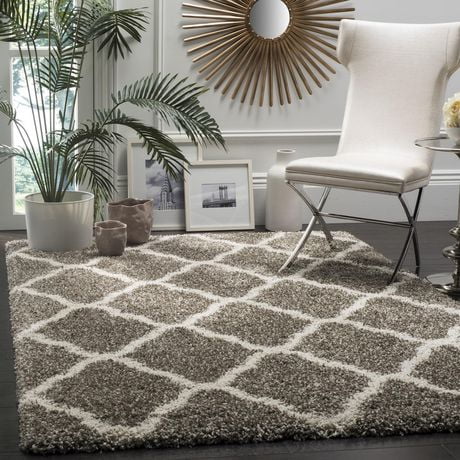 Click here for Safavieh Hudson Aline Geometric Shag Area Rug Grey... prices