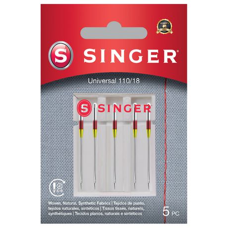 SINGER® Universal Sewing Machine Needles, Size 110/18 - 5 Count ...