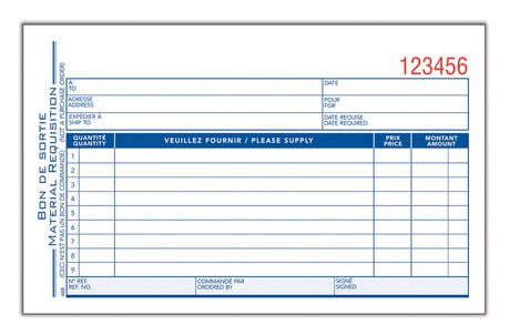 Material Requisition Book 2-Part | Walmart Canada