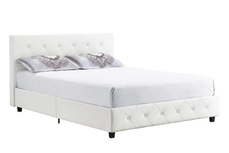 Click here for Dhp Dakota Upholstered Bed White Faux Leather Full prices