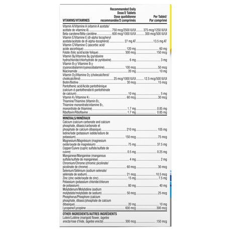 Centrum Men 50+ Multivitamin and Multimineral Supplement, Mini Tablets ...