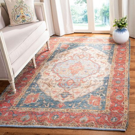 Click here for Safavieh Saffron Ira Floral Bordered Area Rug Fuch... prices