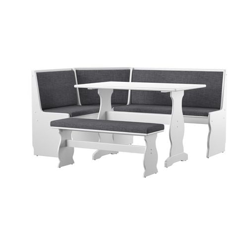 Click here for Linon Karee Charcoal Nook White # prices