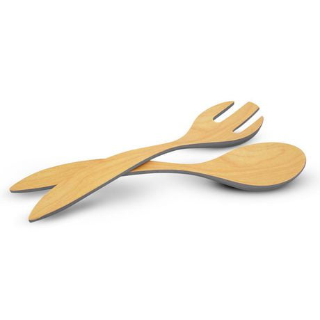 Click here for Mesa Ceramics Bamboo Maple Salad Servers  Set Of 2... prices