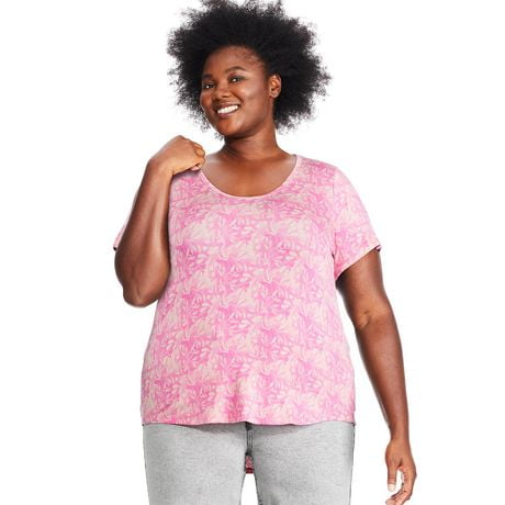 George Plus Women's Voop Neckline Tee | Walmart Canada