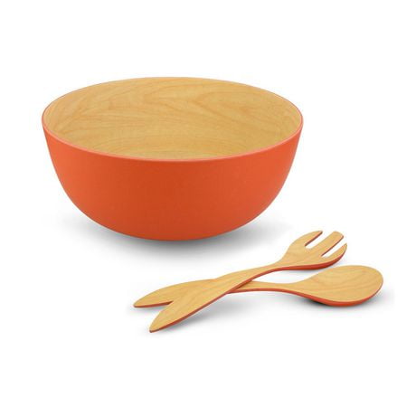 Click here for Mesa Ceramics Bamboo Maple 3 Piece Salad Set Papay... prices