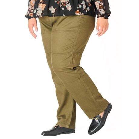 Devoted Women’s Plus size High waisted cargo pant with deep pockets ...