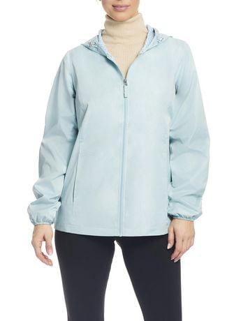 Details Women's Windbreaker Jacket With Gingham Lining Trim Inside of ...