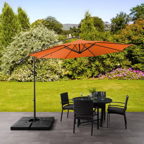 Click here for Corliving 9.5 Ft Offset Patio Umbrella Orange prices