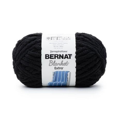 Click here for Bernat Blanket Extra Yarn  Black  10.5Oz(300G)  Ju... prices