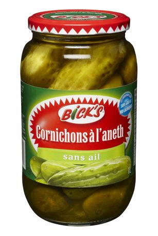 Bick’s No Garlic Dill Pickles (1L) | Walmart Canada