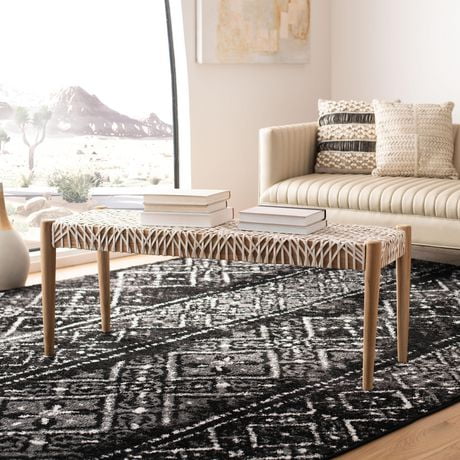 Click here for Safavieh Bandelier Cowhide Leather Bench Off-White... prices