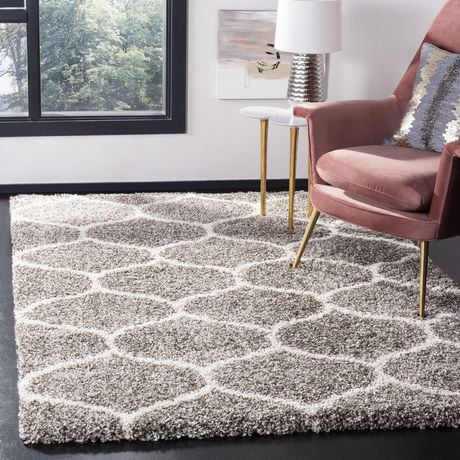Click here for Safavieh Hudson Arline Geometric Shag Area Rug Gre... prices
