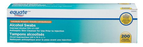 Equate Alcohol Swabs, 200 swabs - Walmart.ca