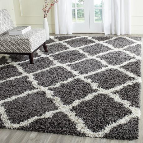 Click here for Safavieh Dallas Logan Geometric Shag Area Rug Dark... prices