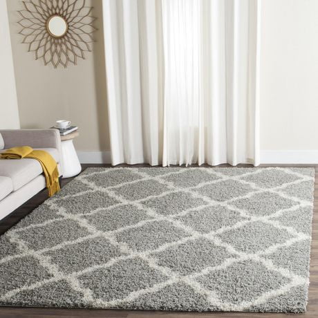 Click here for Safavieh Dallas Logan Geometric Shag Area Rug Grey... prices