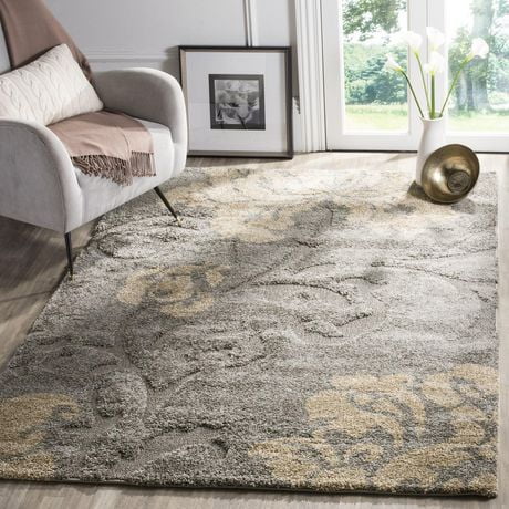 Click here for Safavieh Florida Merrick Floral Shag Area Rug Grey... prices