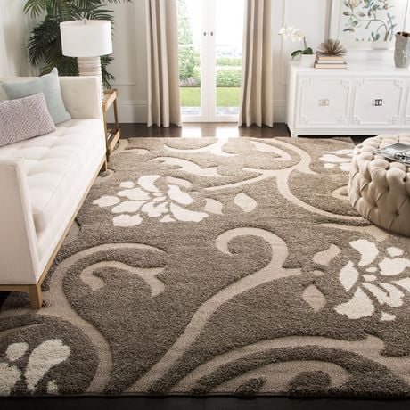 Click here for Safavieh Florida Davin Floral Shag Area Rug  Smoke... prices