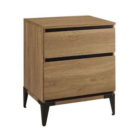 Click here for Manor Park 2 Drawer Urban Nightstand English Oak prices