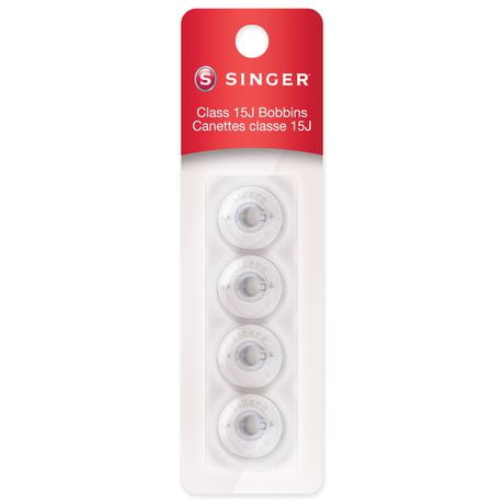 Canettes de classe 15J SINGER® - Plastique, transparent, paquet de 4 ...