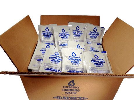 Datrex Emergency Drinking Water Sachet - Case of 64 | Walmart.ca