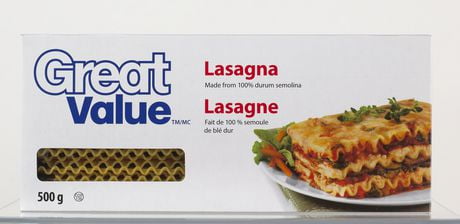 Great Value Lasagna Pasta | Walmart.ca