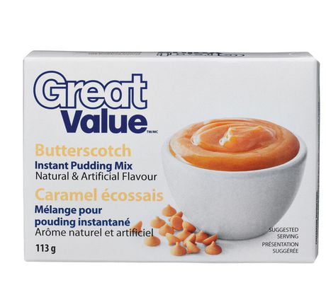 Great Value Instant Butterscotch Pudding | Walmart Canada