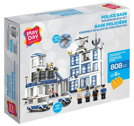 Play Day Police Base Building Blocks Set | Walmart Canada