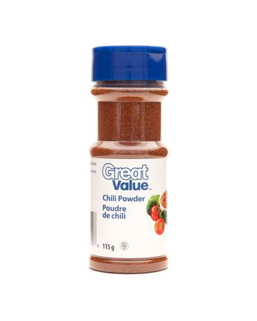 Great Value Chili Powder, Spices and Seasonings in Bottles 115 g ...