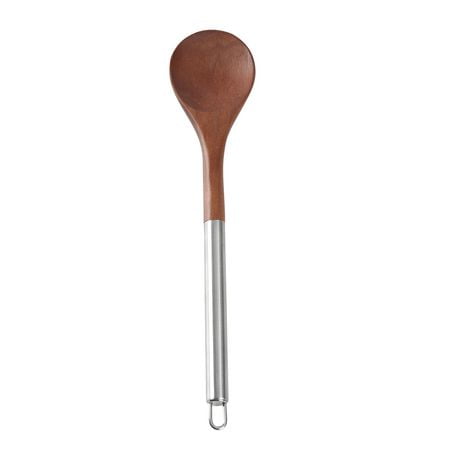 Mainstays Acacia Wood and Stainless Steel Solid Spoon | Walmart Canada