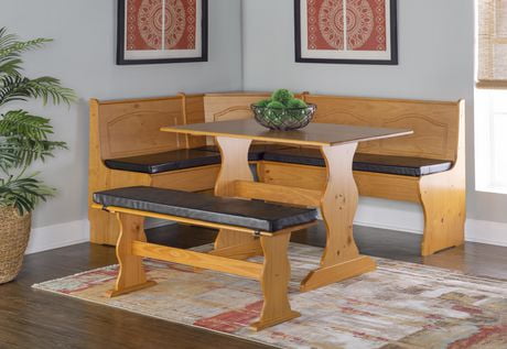 Click here for Linon Bethany Cushion Set Brown Pvc *Nook Not Incl... prices