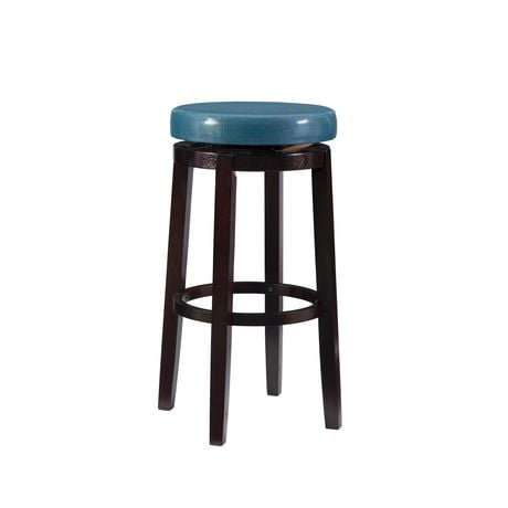 Click here for Linon Alma Teal 29 Inches Bar Stool Brown # prices