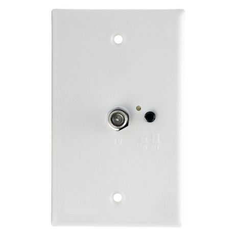 KING Wall Mount TV Antenna Power Injector for KING Jack Antenna - White ...