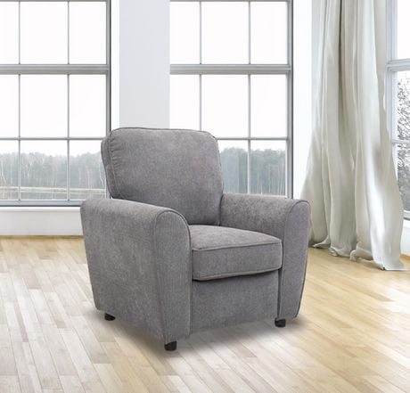 Click here for Topline Home Furnishings Plush Grey Accent Chair G... prices