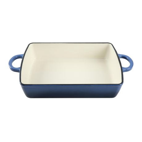 The Mainstays 5.2 Quart Enameled Cast Iron Rectangular Roaster ...