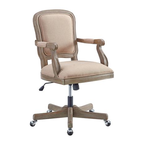 Click here for Linon Faye Office Chair Rustic Brown # prices