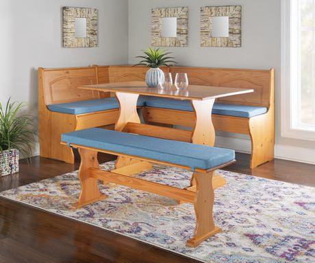 Click here for Linon Bethany Nook Vintage Blue Cushion Set Blue # prices