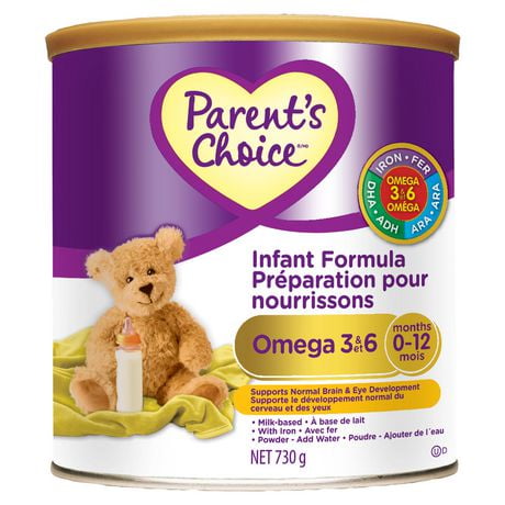 Parent's Choice Milk-Based Infant Formula with Omega-3 And Omega-6 730g ...