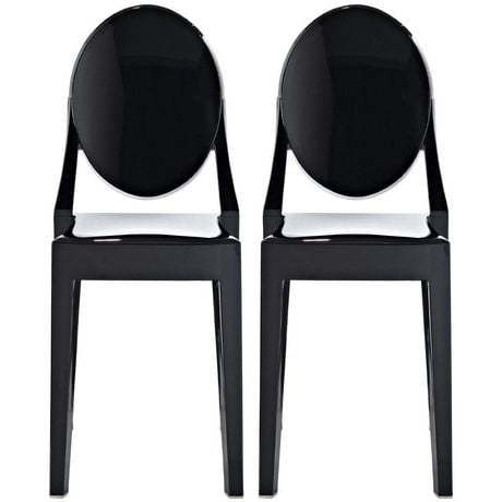 Click here for Nicer Furniture Ghost Black Side Chair Blue prices