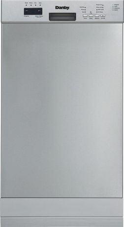 Danby DDW18D1ESS 18" Wide Built-in Dishwasher in Stainless Steel ...
